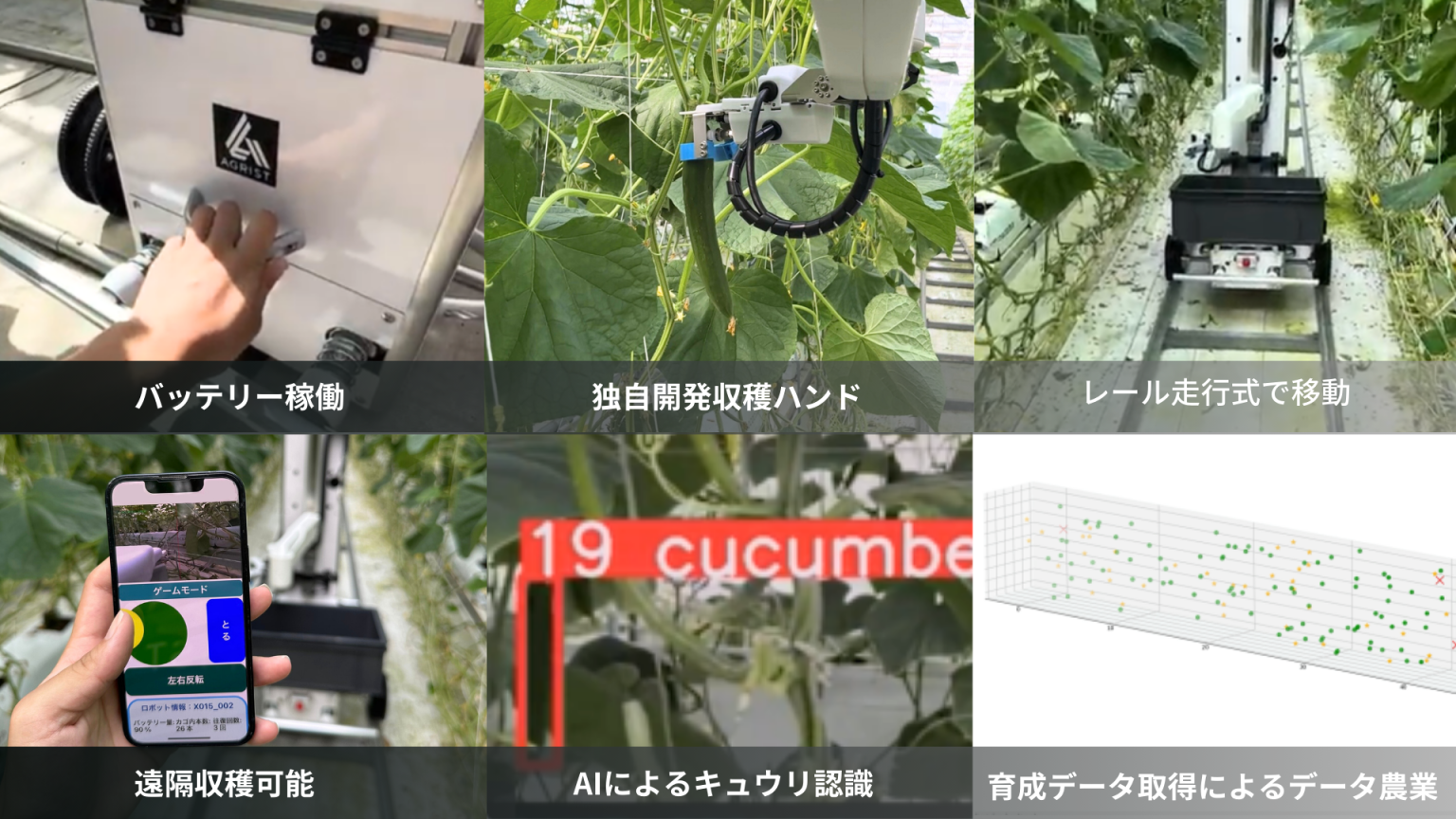 【製品紹介】キュウリ収穫ロボット2024 | スマート農業DXのAGRIST株式会社